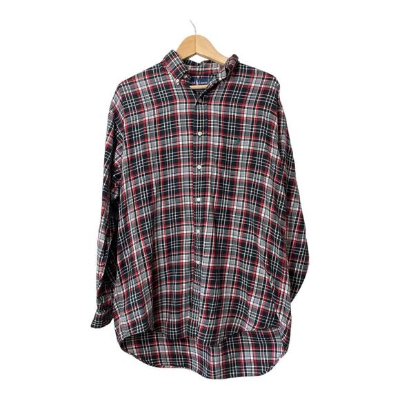 Ralph Lauren | Shirts | Ralph Lauren Polo Black Plaid Button Up Shirt ...